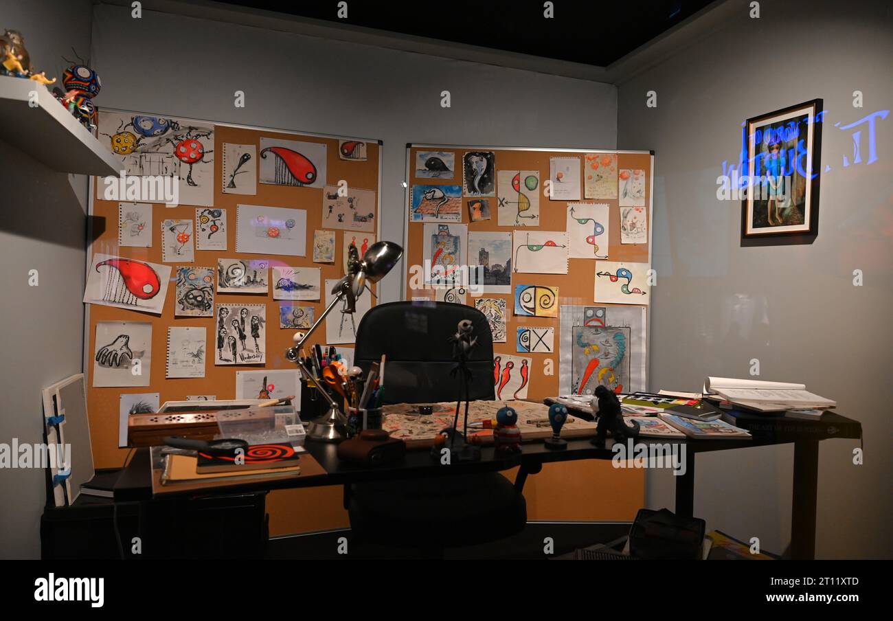 Turin, . 10th Oct, 2023. Turin, Italy Tim Burton presents the ...