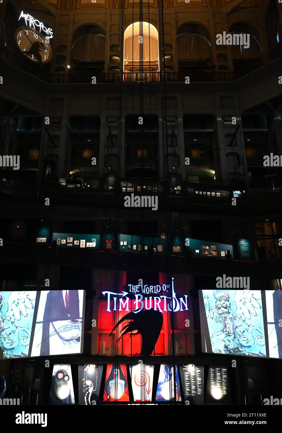 Turin, . 10th Oct, 2023. Turin, Italy Tim Burton presents the ...