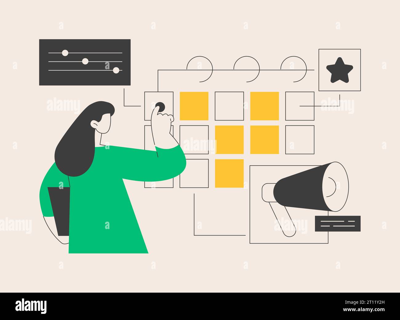 Content plan abstract concept vector illustration Stock Vector Image ...