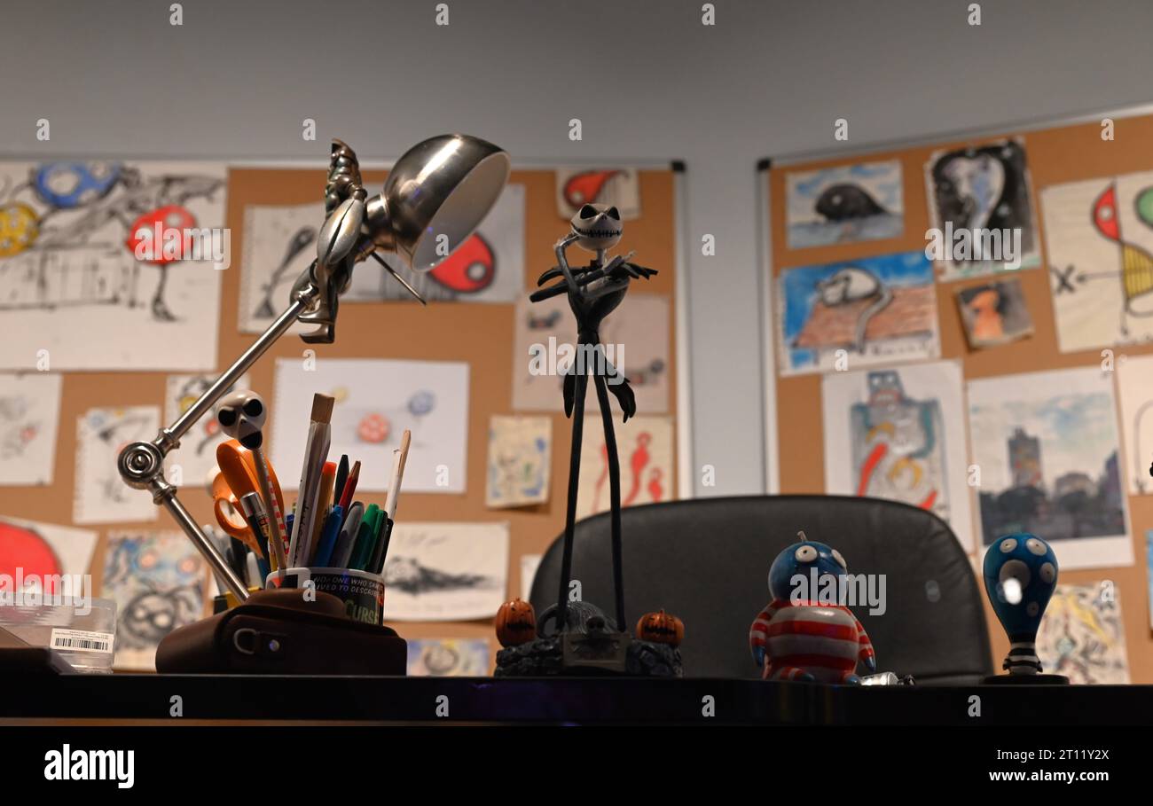 Turin, . 10th Oct, 2023. Turin, Italy Tim Burton presents the ...