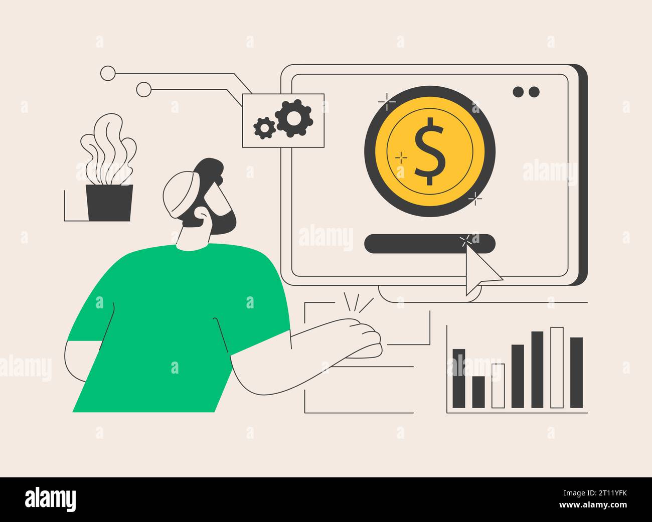 PPC management abstract concept vector illustration Stock Vector Image ...