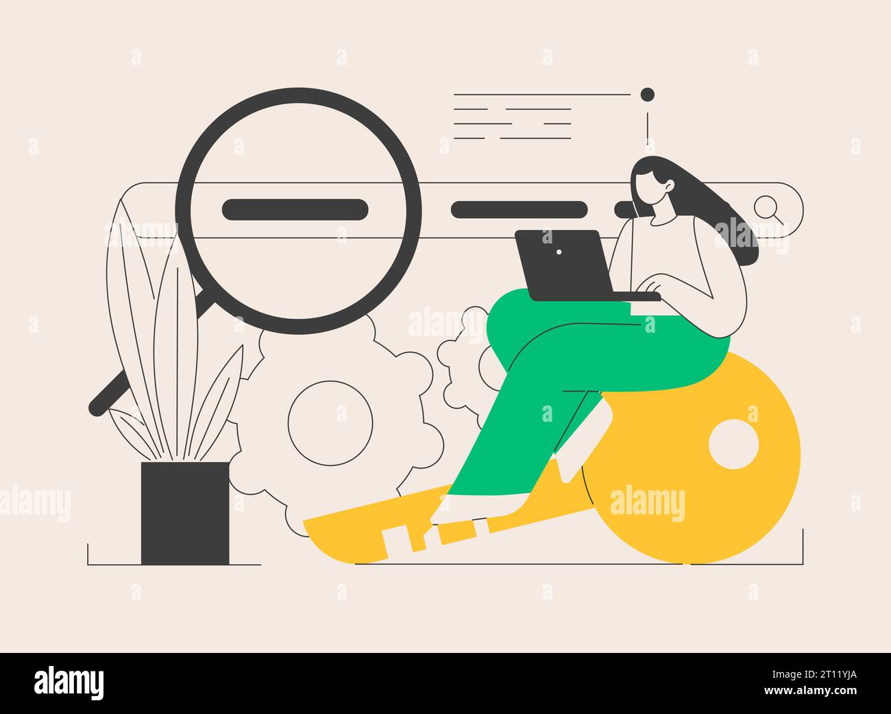 Keyword research abstract concept vector illustration Stock Vector ...