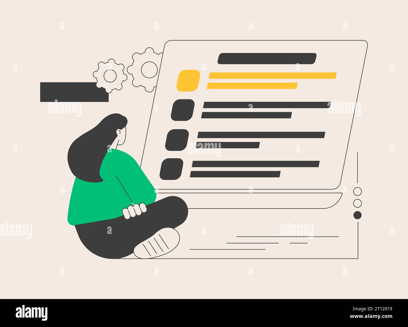 Identity guidelines abstract concept vector illustration Stock Vector ...