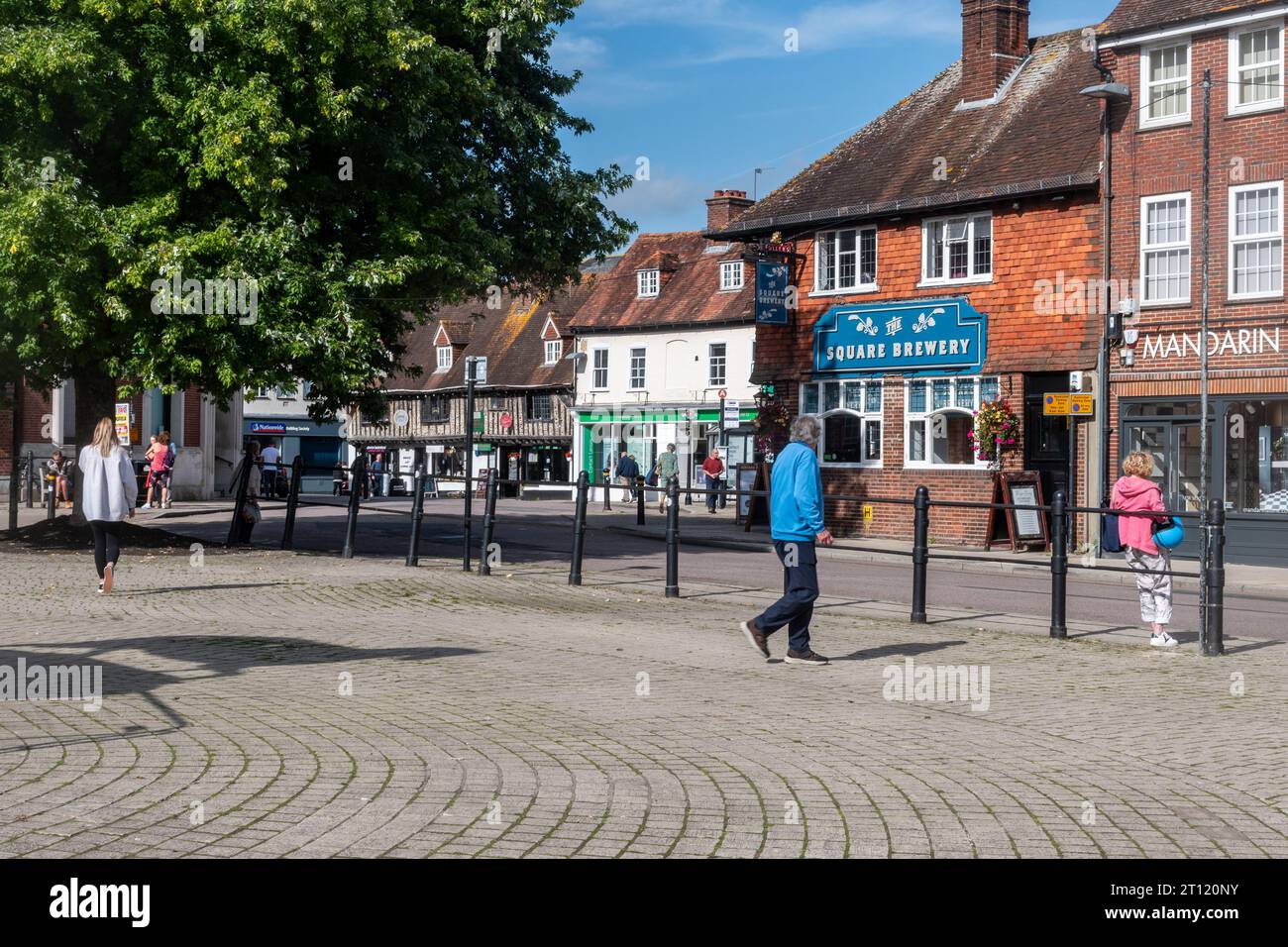The Square in Petersfield town centre, Hampshire, England, UK Stock ...
