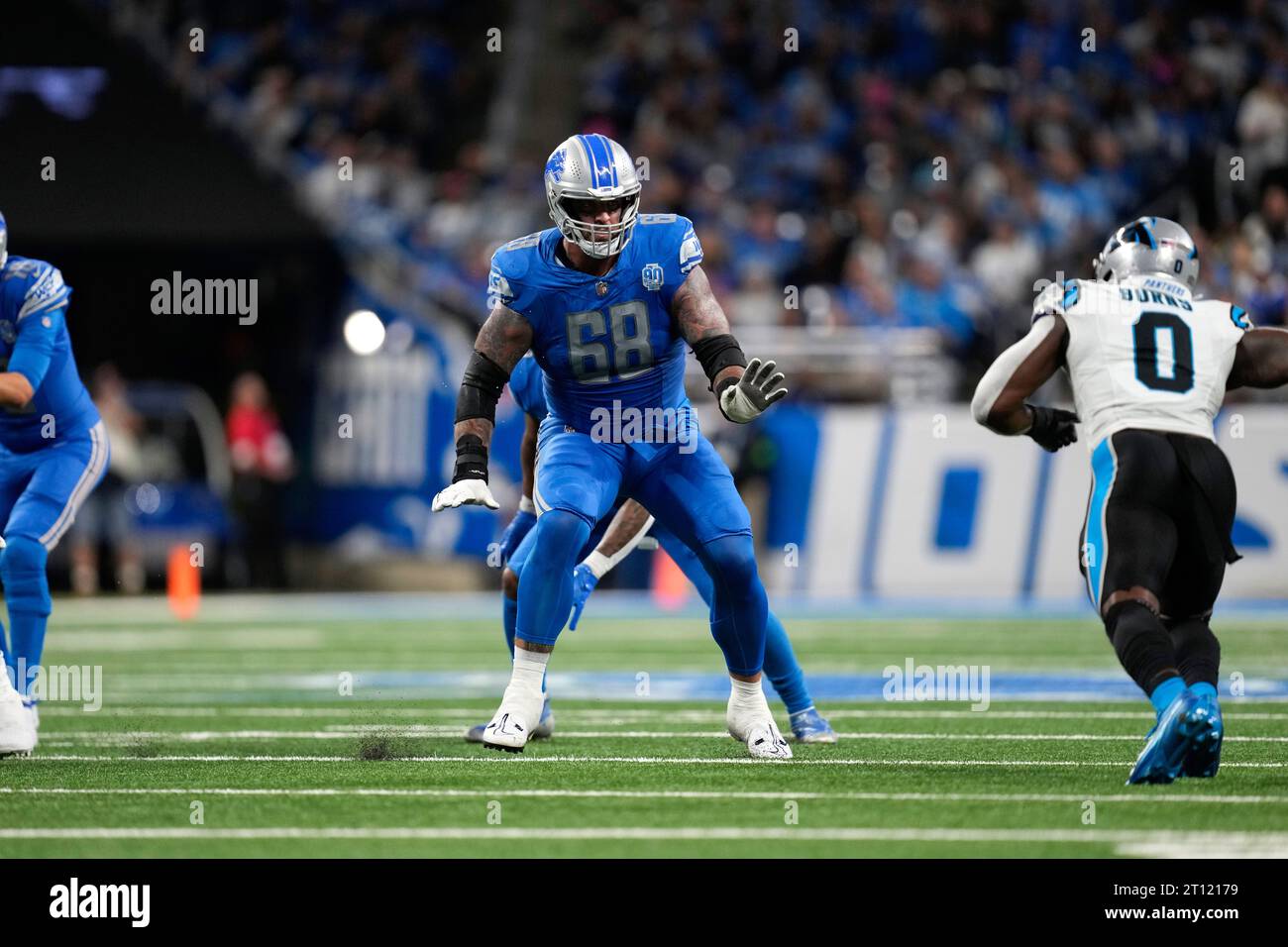 Detroit Lions offensive tackle Taylor Decker (68) plays against the ...