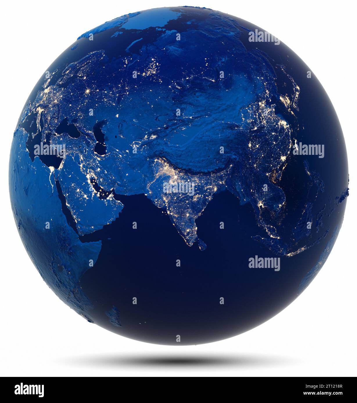 Planet Earth - Asia. Elements of this image furnished by NASA. 3d ...