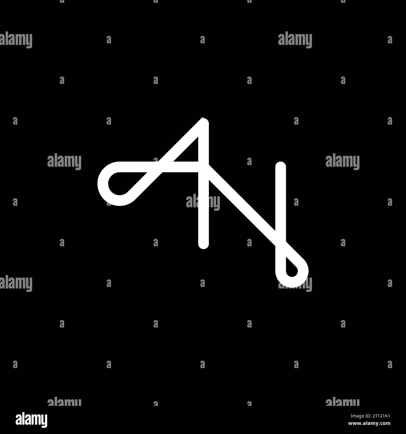 AN logo, AN Monogram, Initial AN Logo, Letter AN logo, Icon, Vector ...