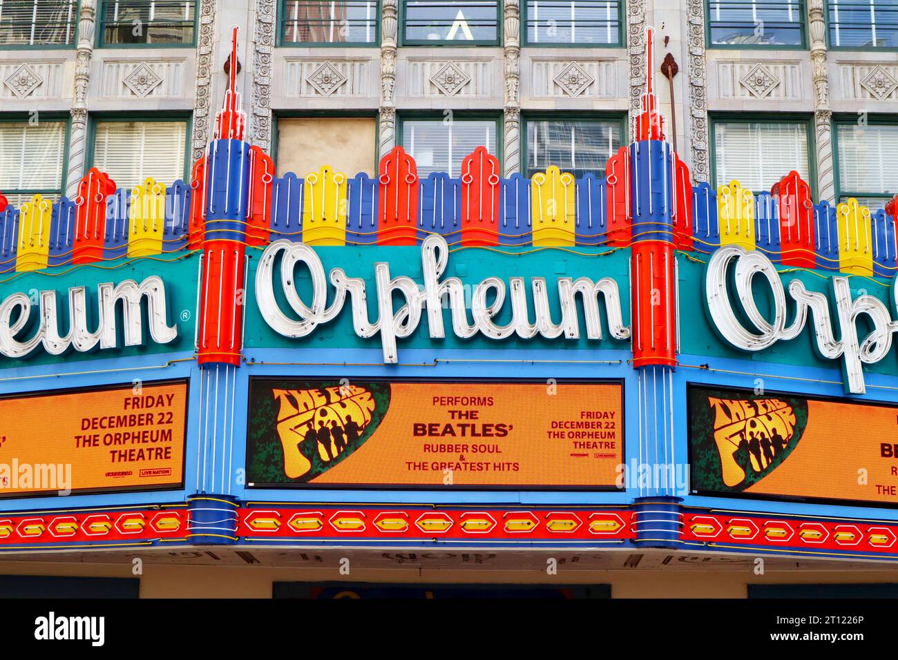 Los Angeles, California: The Orpheum Theatre, historic Theatre at 842 S. Broadway in the ...