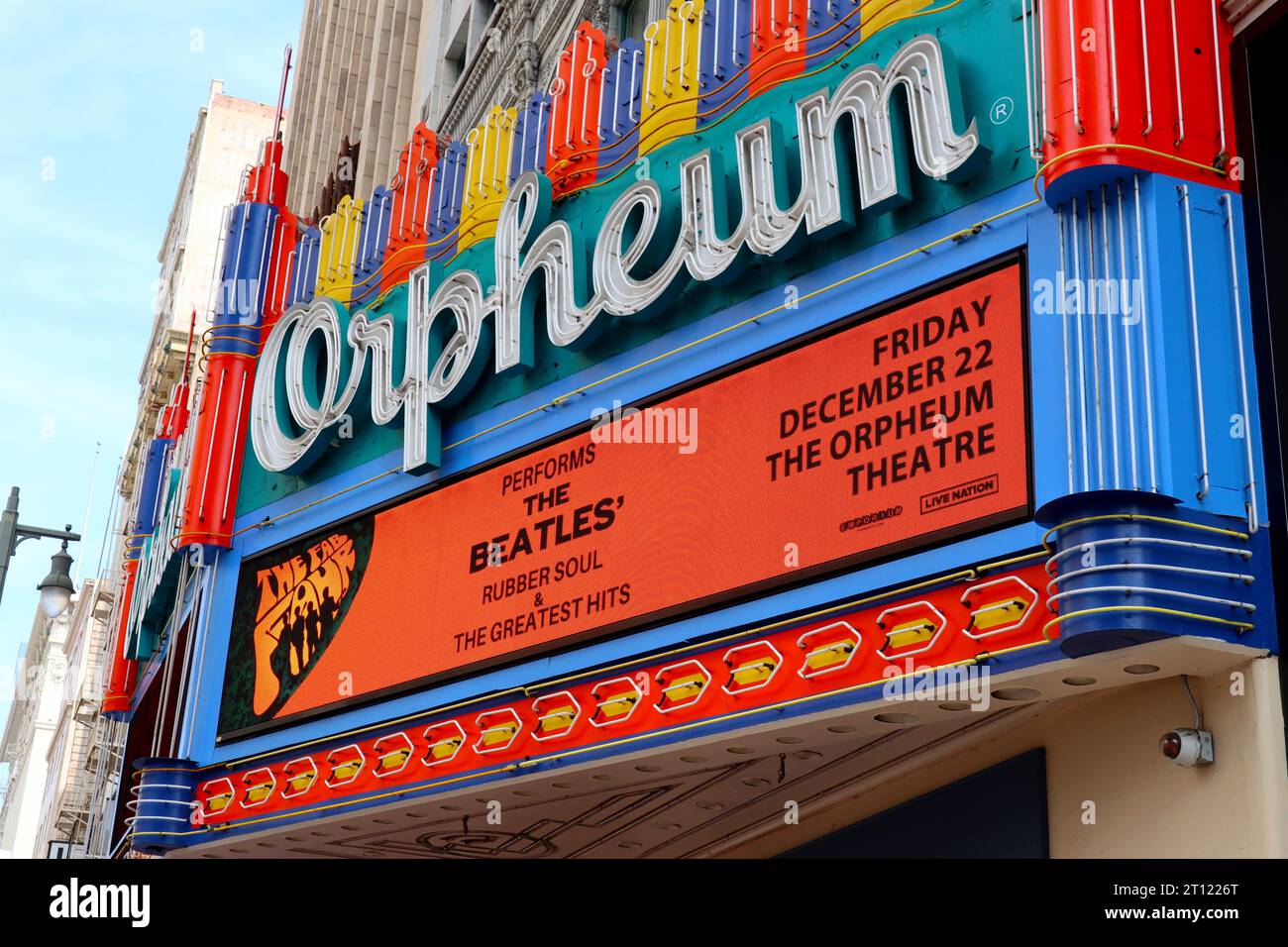 Los Angeles, California: The Orpheum Theatre, historic Theatre at 842 S. Broadway in the ...