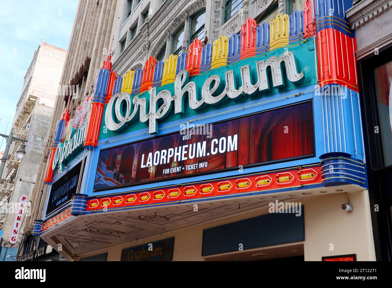 Los Angeles, California: The Orpheum Theatre, historic Theatre at 842 S. Broadway in the ...