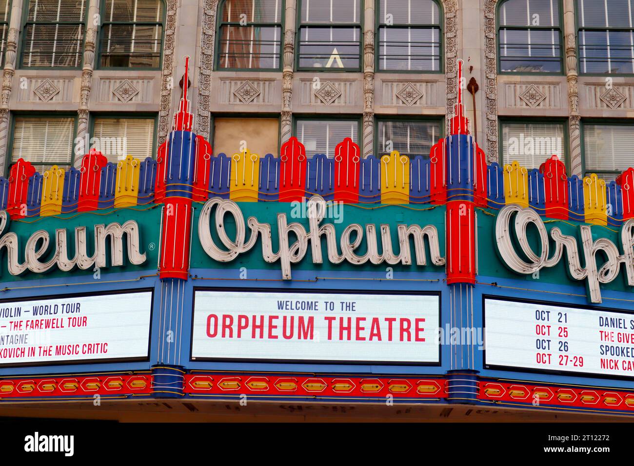 Los Angeles, California: The Orpheum Theatre, historic Theatre at 842 S. Broadway in the ...