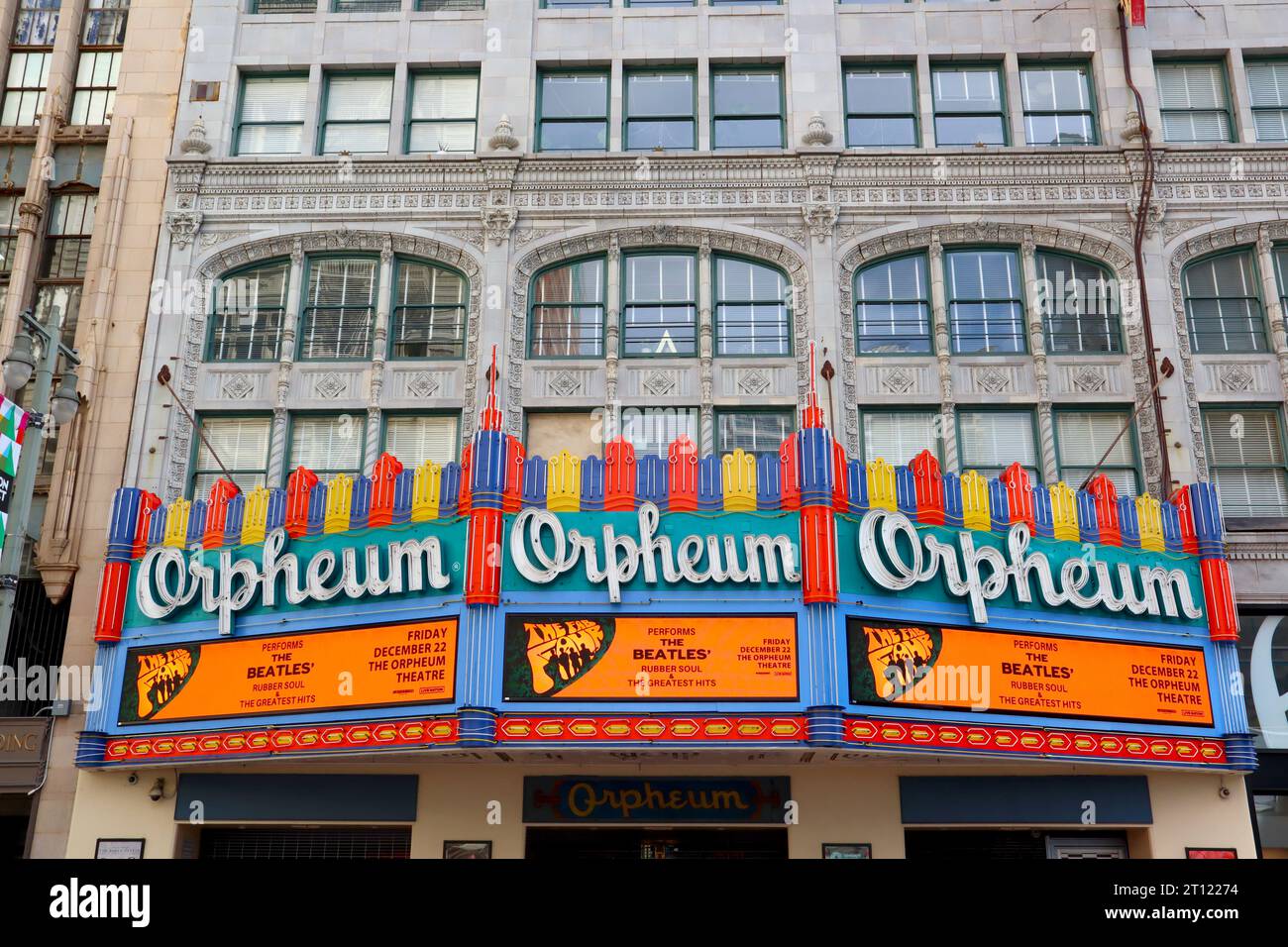 Los Angeles, California: The Orpheum Theatre, historic Theatre at 842 S. Broadway in the ...