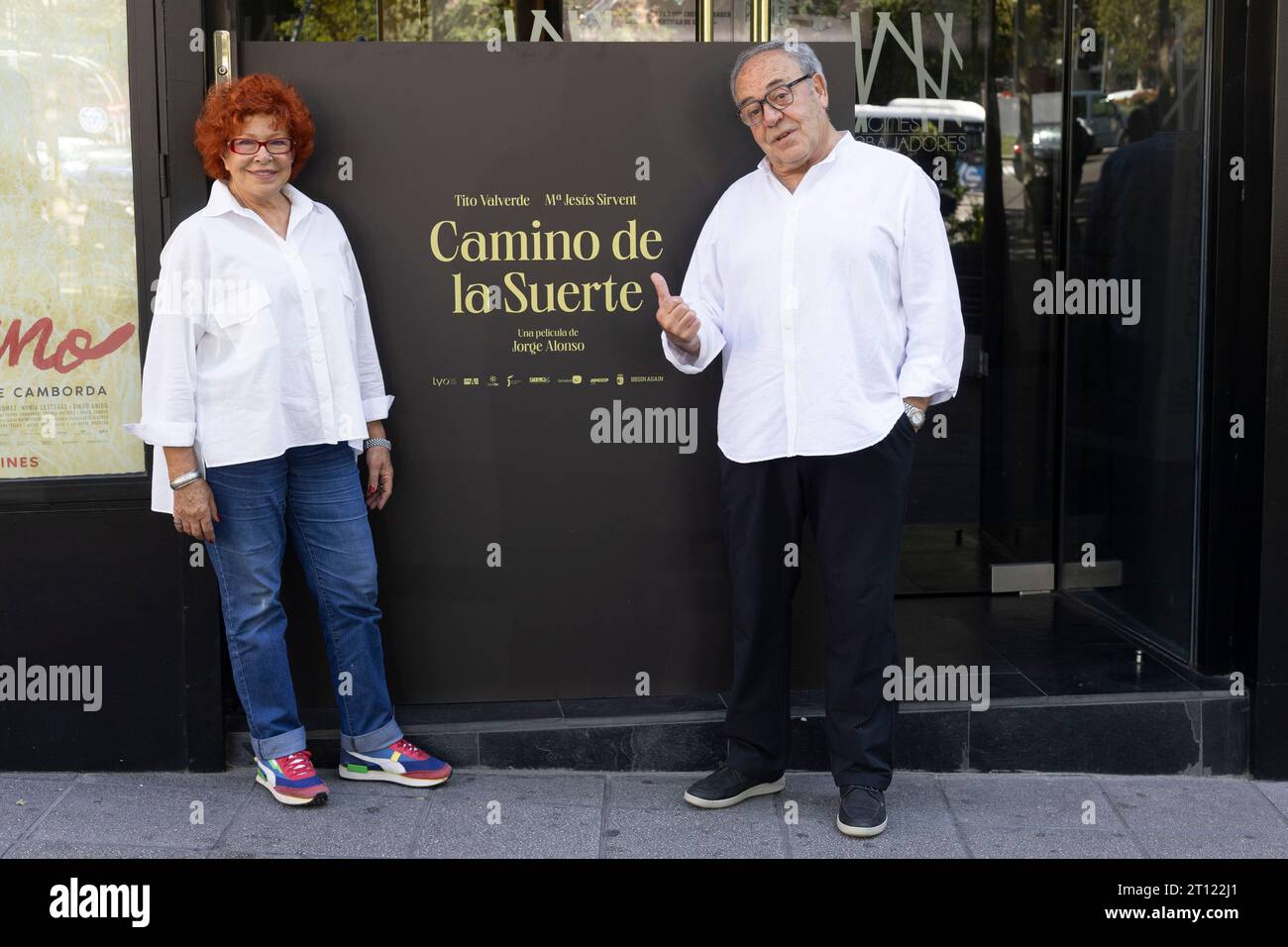 Madrid, Spain. 10th Oct, 2023. Maria Jesus Sirvent and Tito Valverde ...