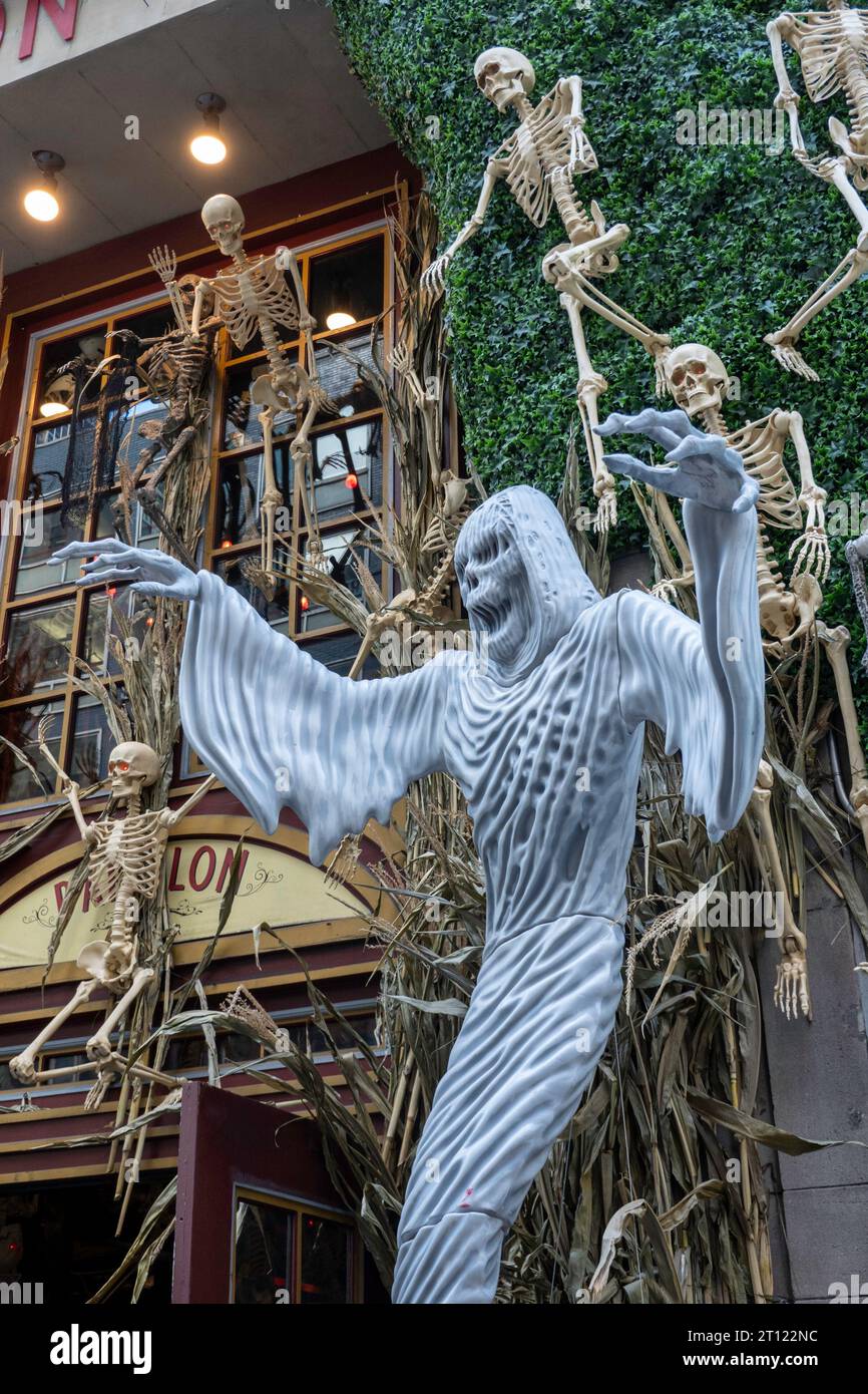 Papillon is a restaurant that goes all out with Halloween decorations ...