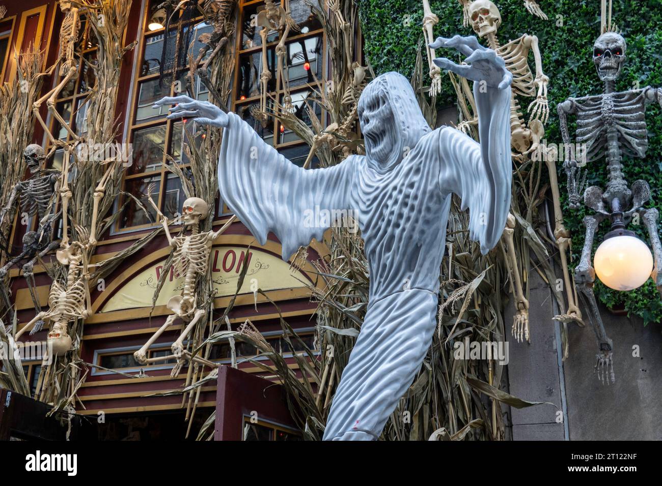 Papillon is a restaurant that goes all out with Halloween decorations ...