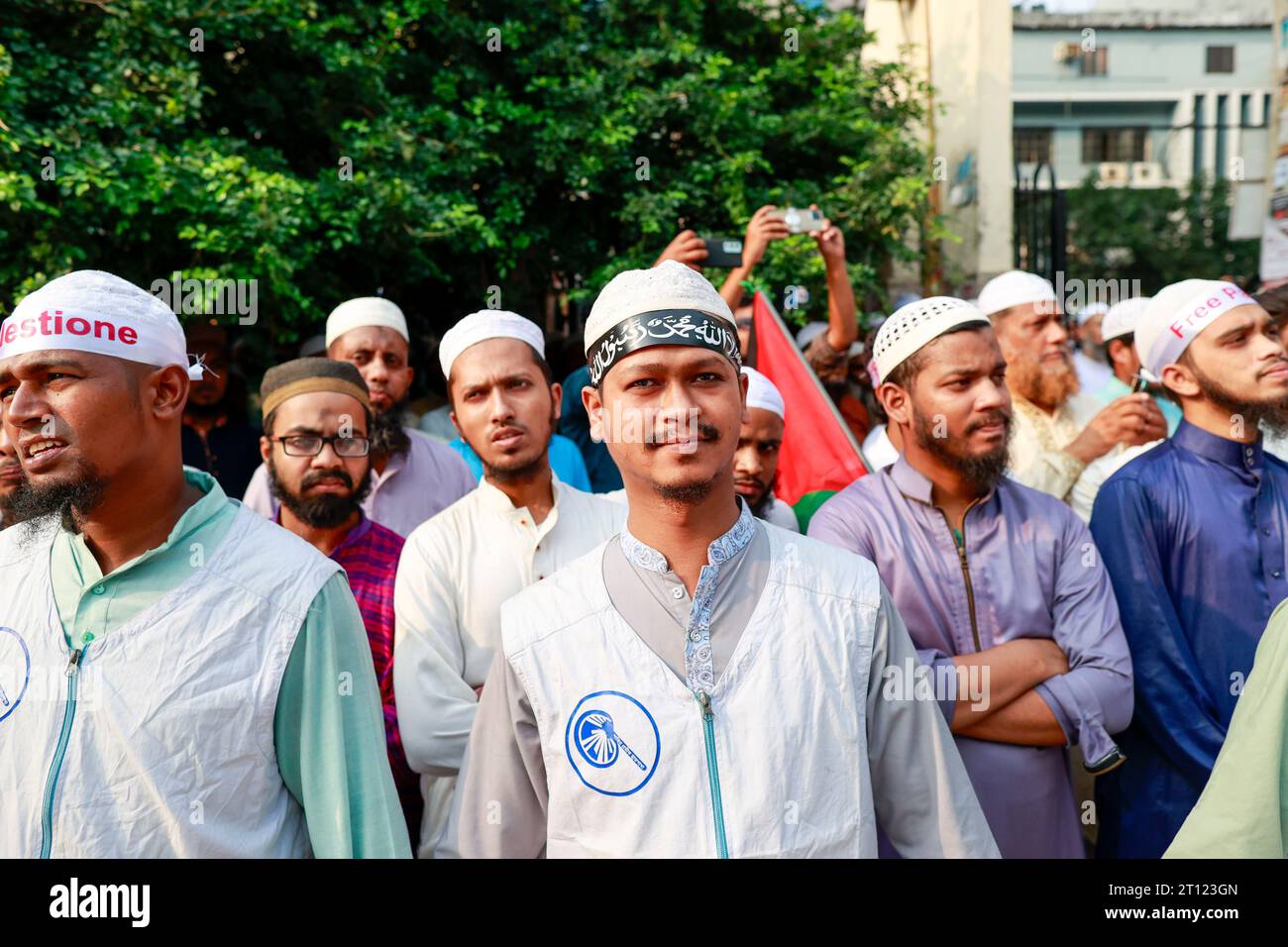 Dhaka, Bangladesh. 10th Oct, 2023. Supporters of Islami Andolon ...