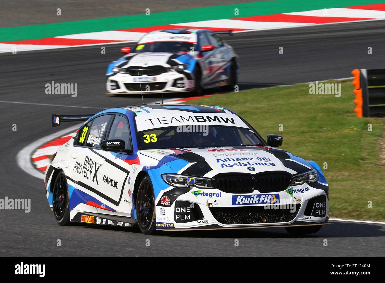 Adam Morgan driving for Team BMW leads a pair of BMW 330e M Sport's at ...