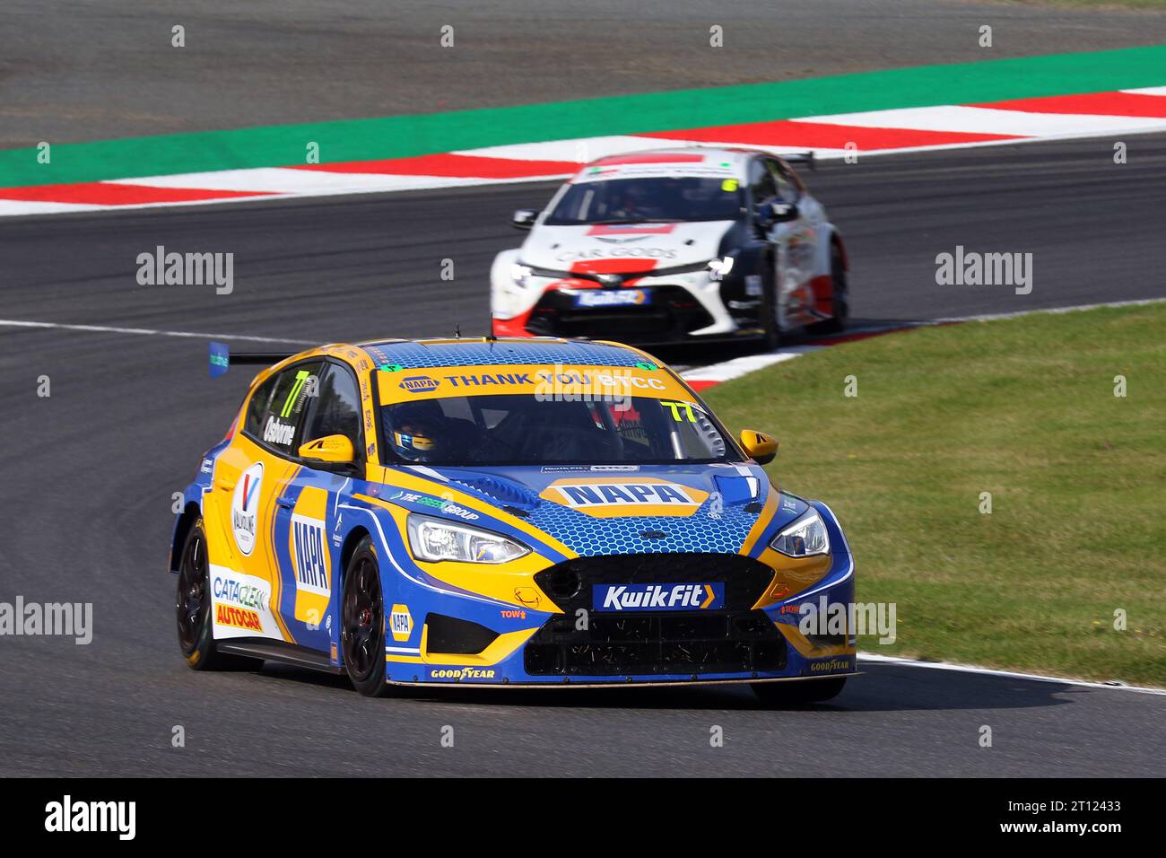 Sam Osbourne - Napa Racing UK - driving Ford Focus ST number 77 in the ...