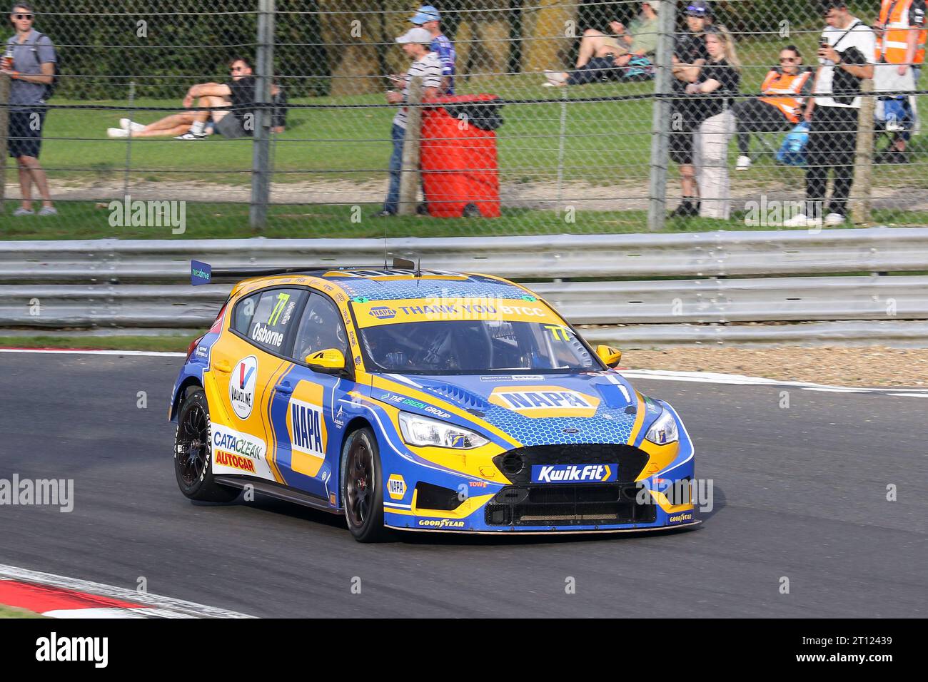 Sam Osbourne - Napa Racing UK - driving Ford Focus ST number 77 in the ...