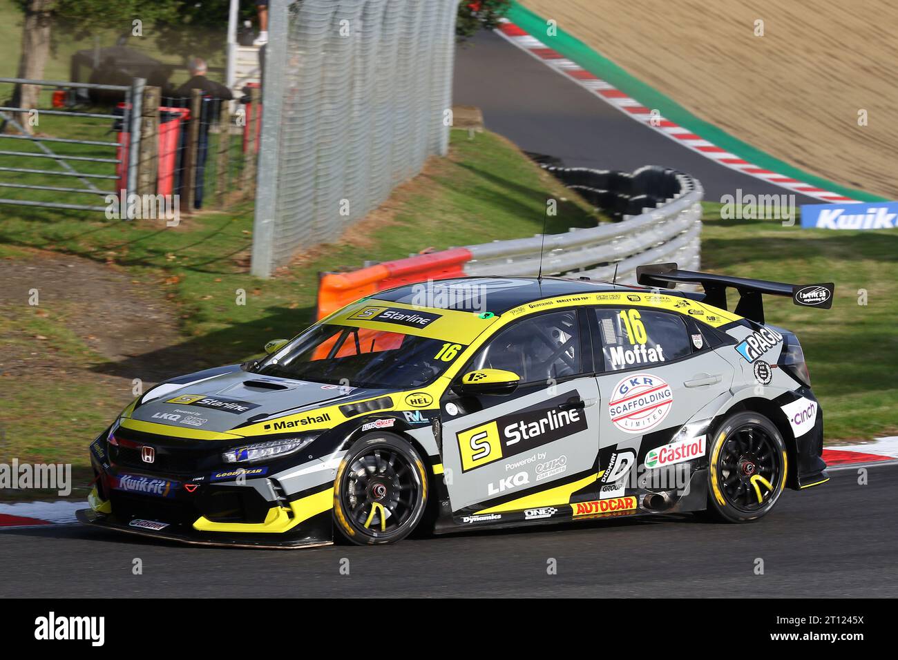 Aiden Moffat - One Motorsport with Starline Racing - driving Honda Civic Type R number 16 in the ...