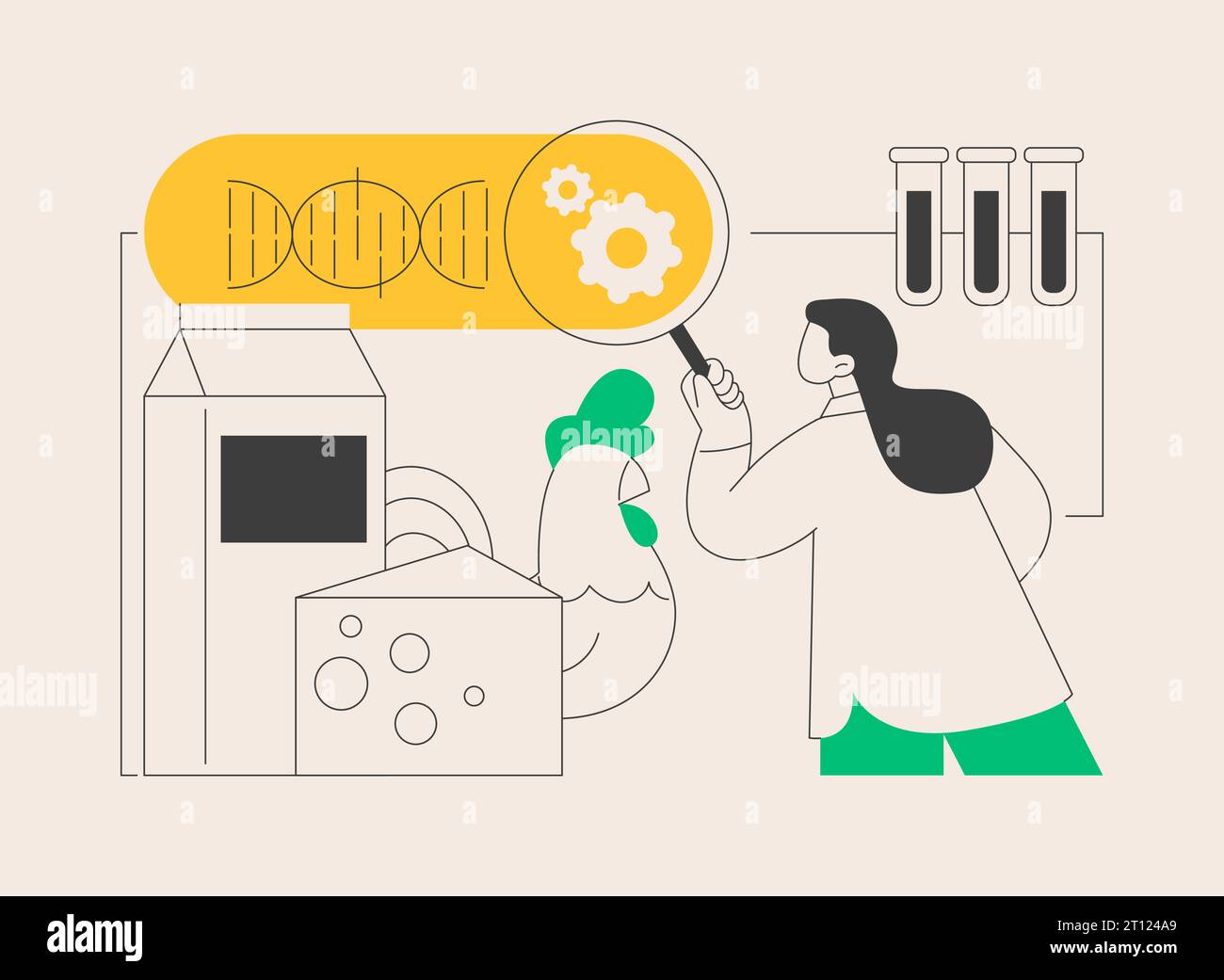 Genetically modified organism abstract concept vector illustration Stock Vector Image & Art - Alamy