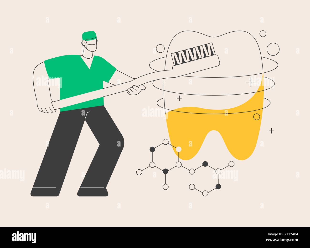 Cosmetic dentistry abstract concept vector illustration Stock Vector ...