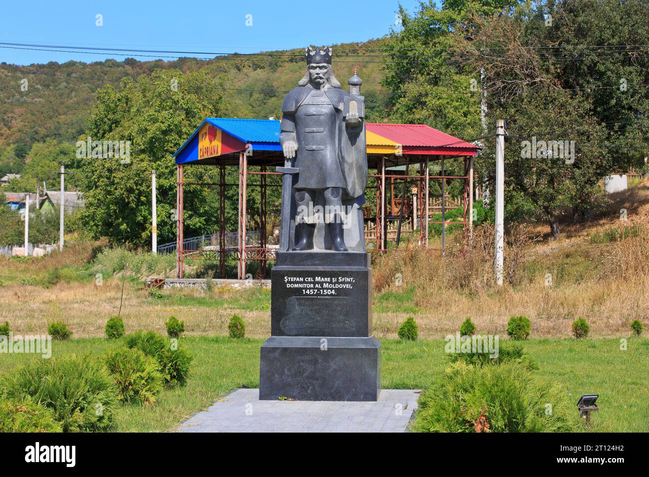 Monument to prince of Moldavia Stephen the Great (died on 2 July 1504 ...