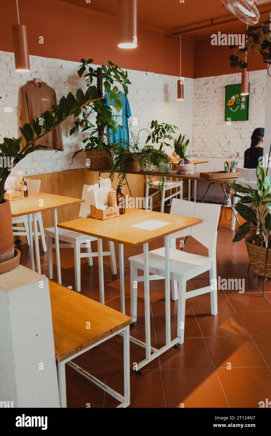 Interior view cafe design hi-res stock photography and images - Alamy