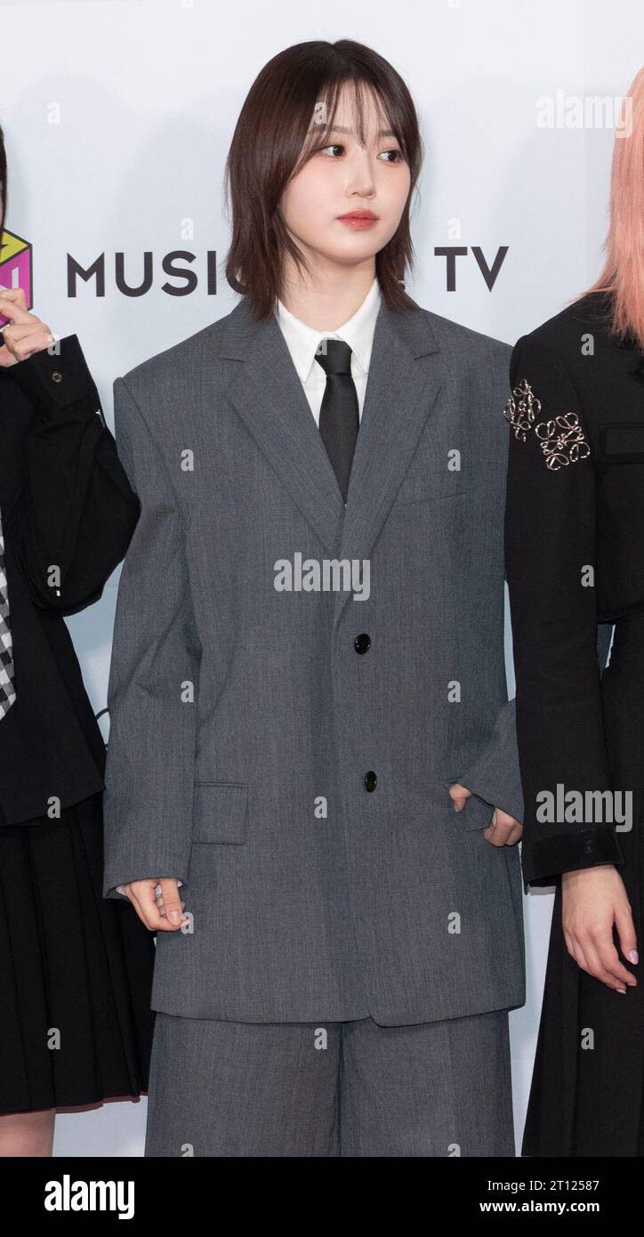 Incheon, South Korea. 10th Oct, 2023. Lily, Haewon, Sullyoon, Bae ...