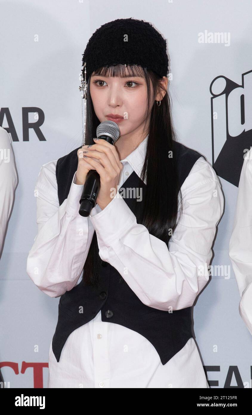 Incheon, South Korea. 10th Oct, 2023. Lily, Haewon, Sullyoon, Bae ...