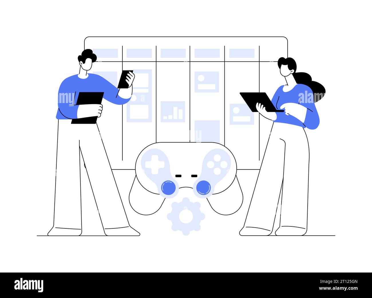 Game development planning abstract concept vector illustration Stock ...