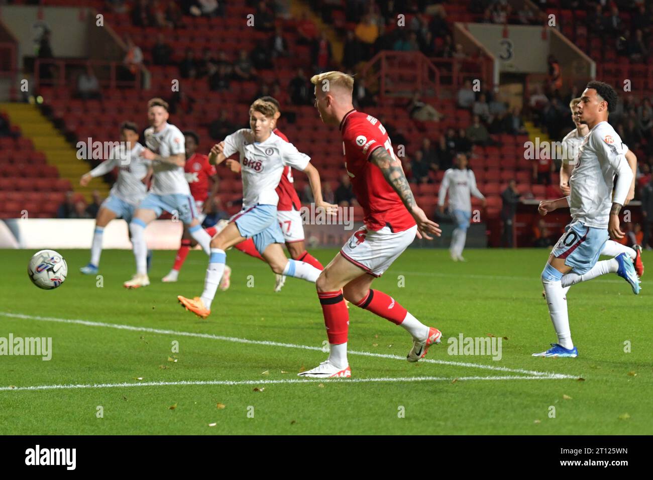 London, England. 10th Oct 2023. Charlie Kirk scores for Charlton ...
