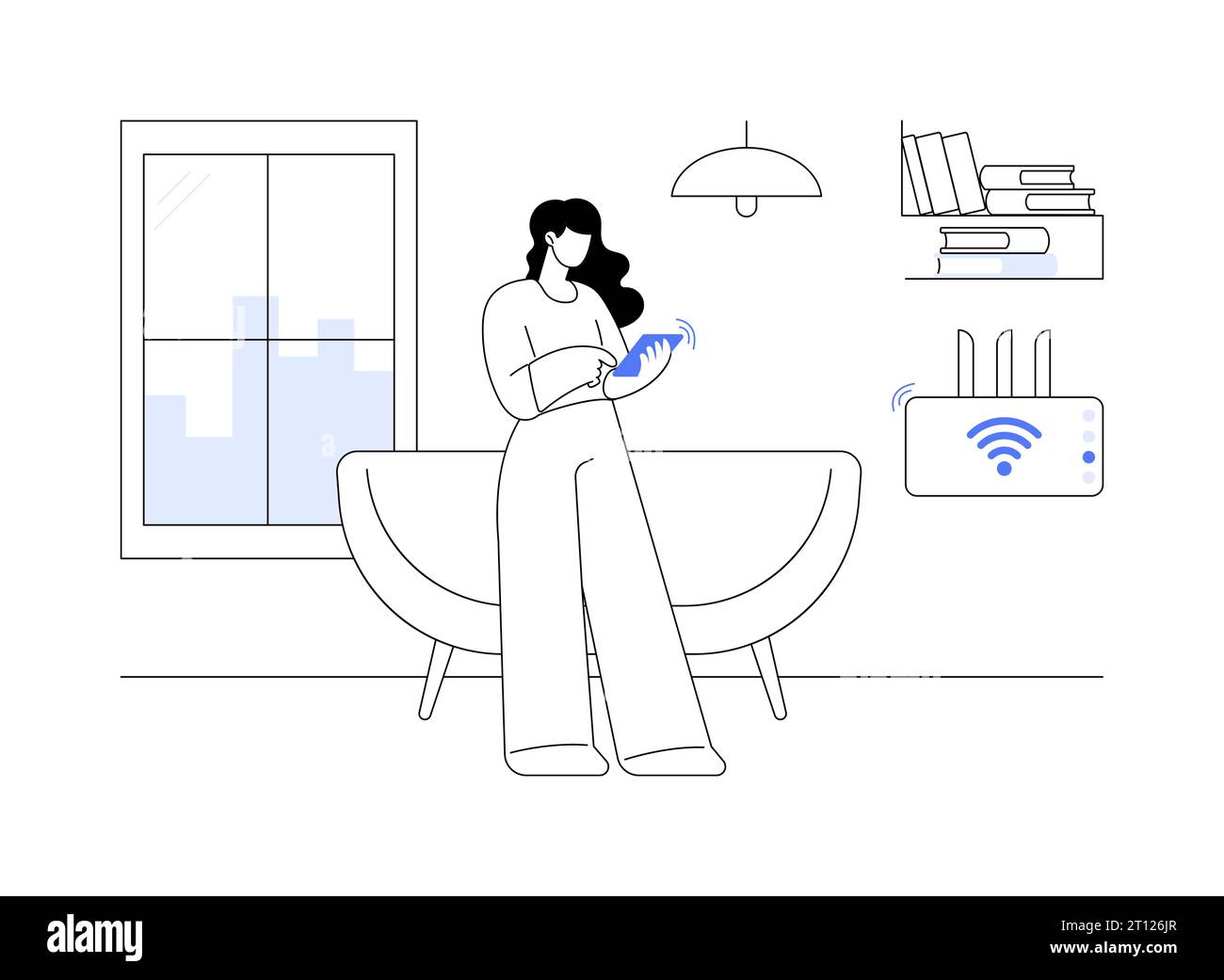 Wireless networks abstract concept vector illustration Stock Vector Image & Art - Alamy