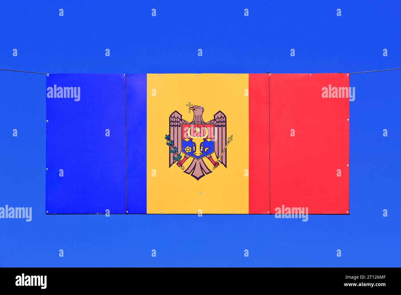 The flag of Moldova in Soroca, Moldova Stock Photo - Alamy