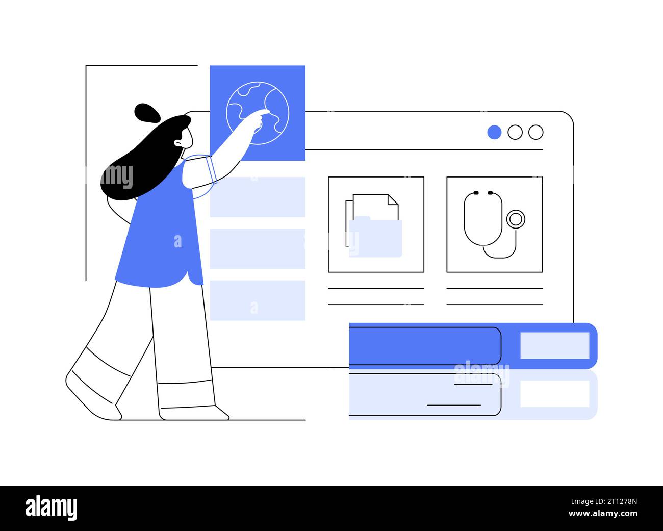 Choosing courses isolated cartoon vector illustrations Stock Vector ...