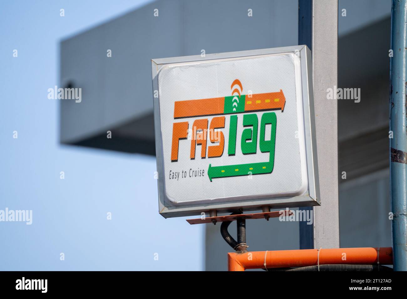 Indian RFID system based toll payments Fastag showing the digitization ...