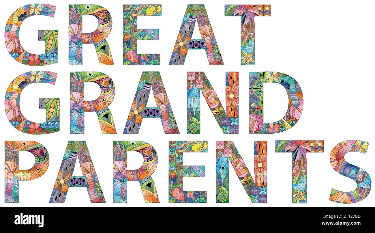 Hand-painted art design. Hand drawn illustration word GREAT ...