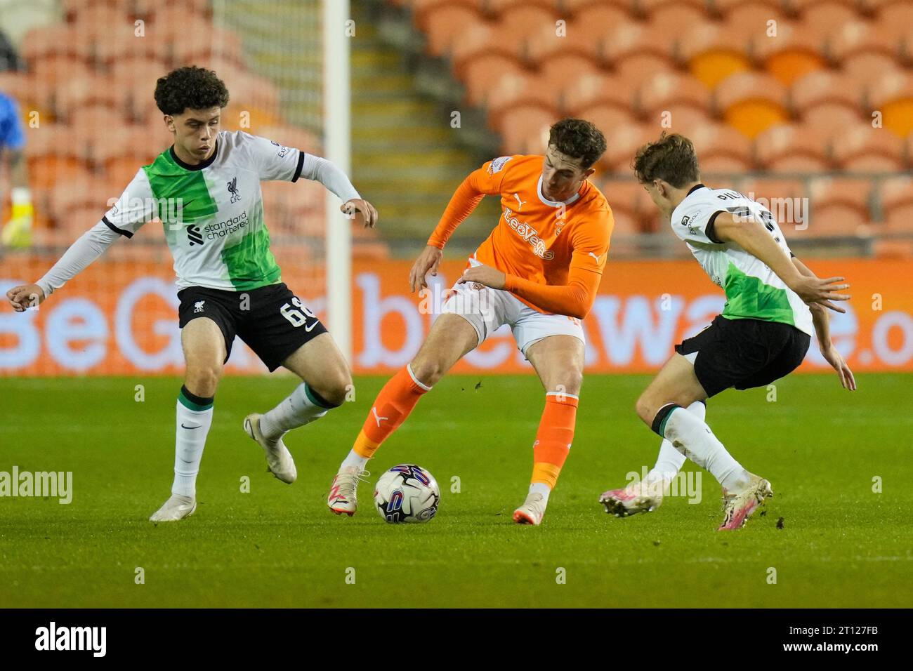 Blackpool, UK. 31st Aug, 2023. Kieran Morrison #68 of Liverpool ...