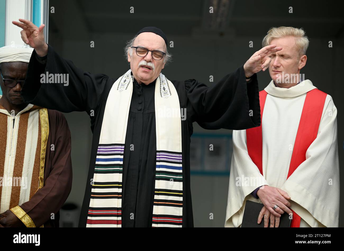 Berlin, Germany. 10th Oct, 2023. Rabbi Andreas Nachama of the House of ...