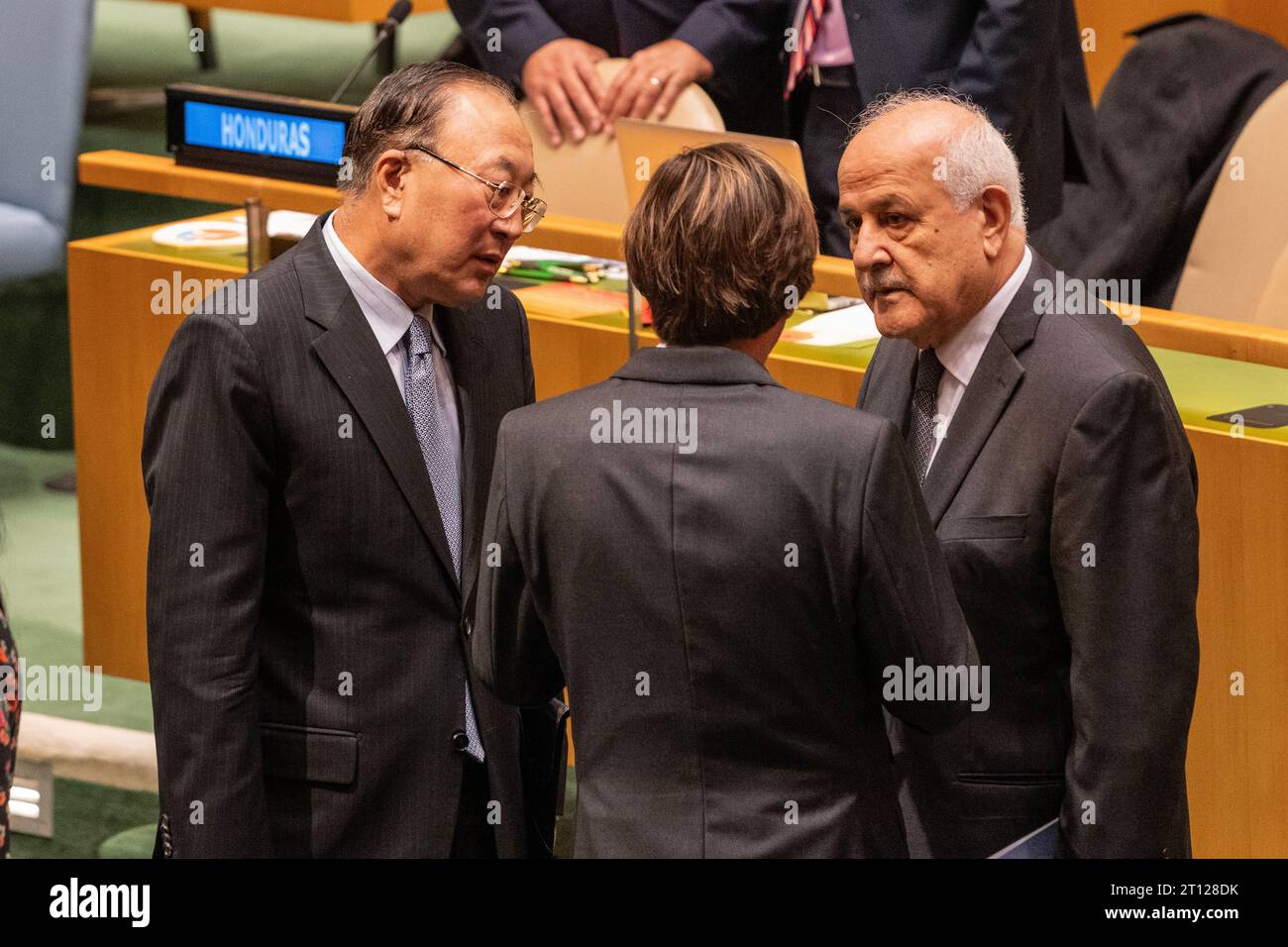 Ambassadors of China Zhang Jin, France Nicolas de Riciere ...