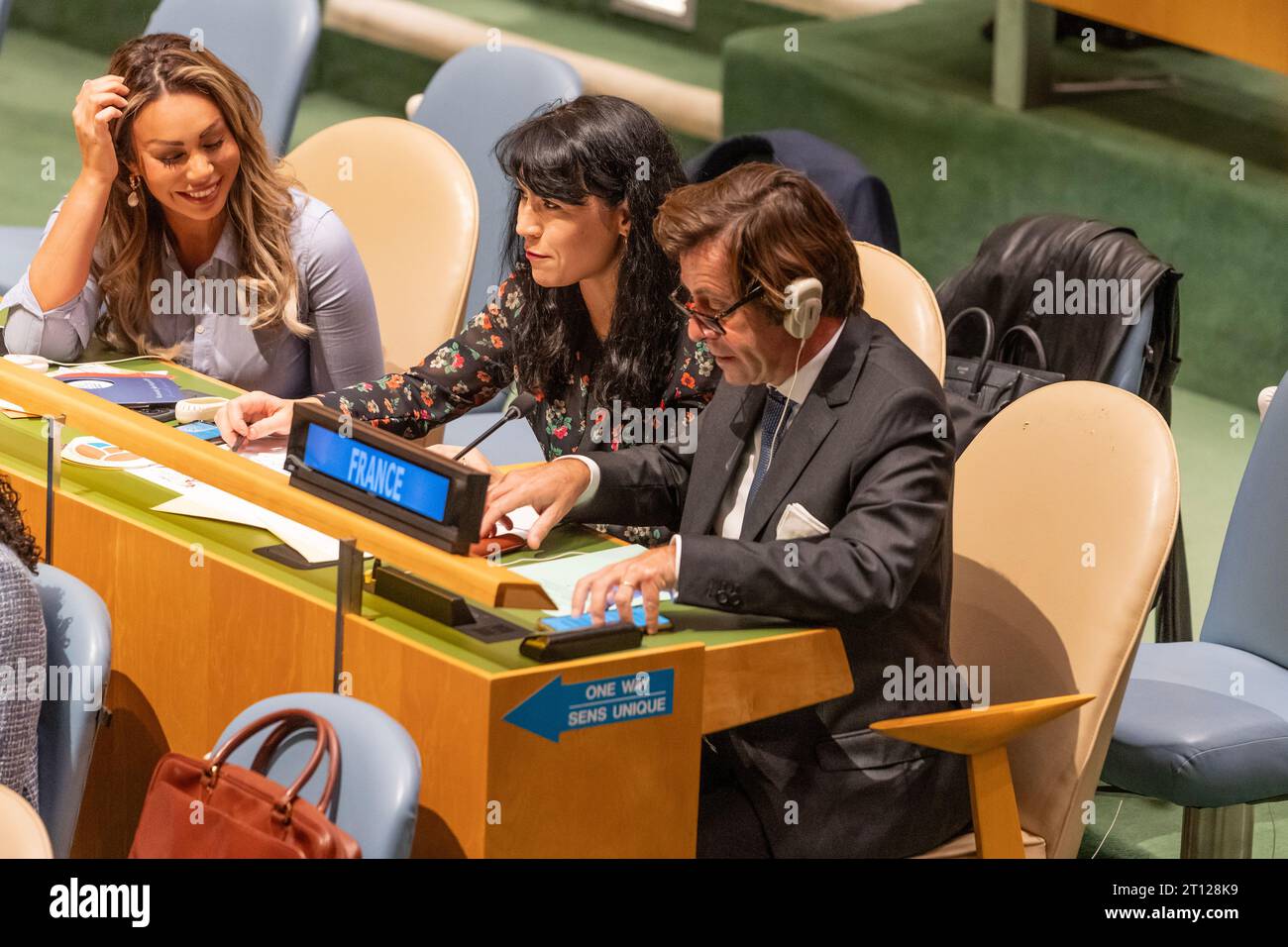 French Ambassador Nicolas de Riviere seen feeling secret ballot as ...