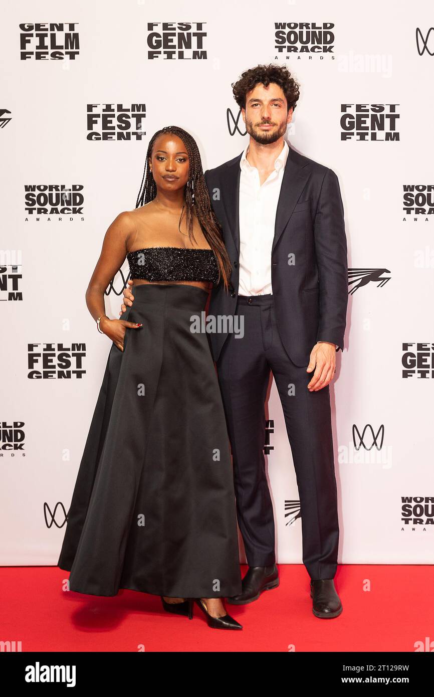Gent, Belgium. 10th Oct, 2023. Actress Jennifer Heylen with boyfriend ...