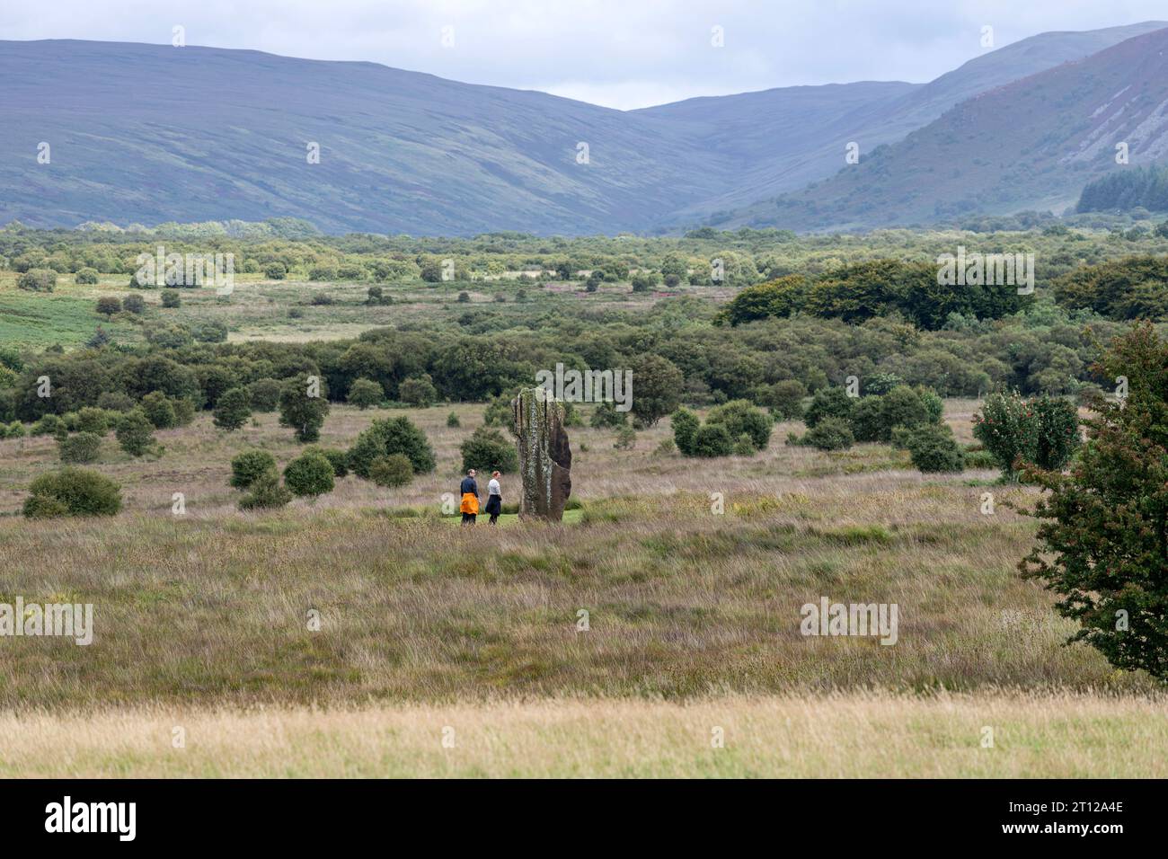 Machrie Moor Stone Circles, Machrie, the Isle of Arran, Scotland Stock ...