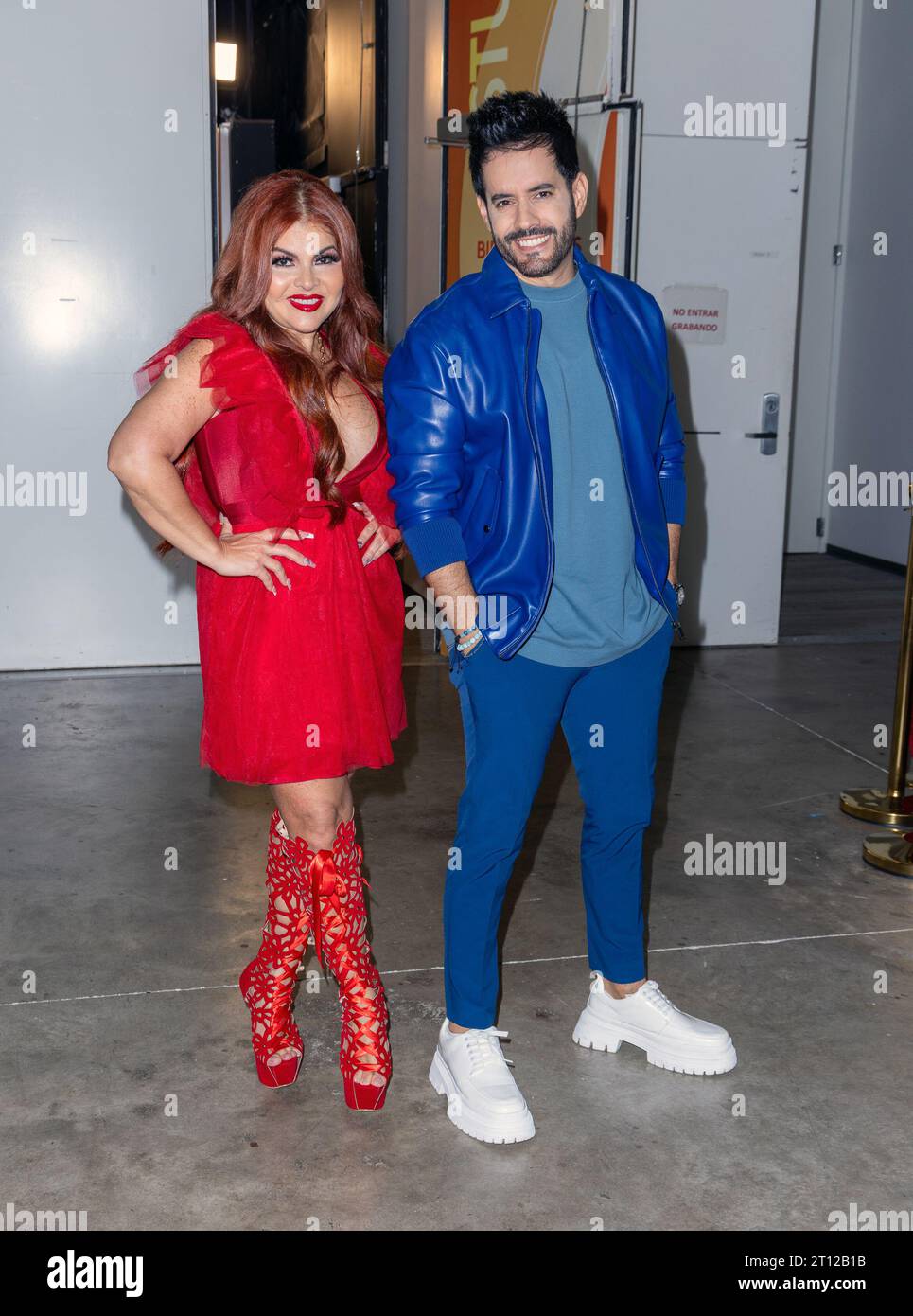 DORAL, FL-OCT 10: Singer Diveana and Singer Composer Manny Cruz are ...