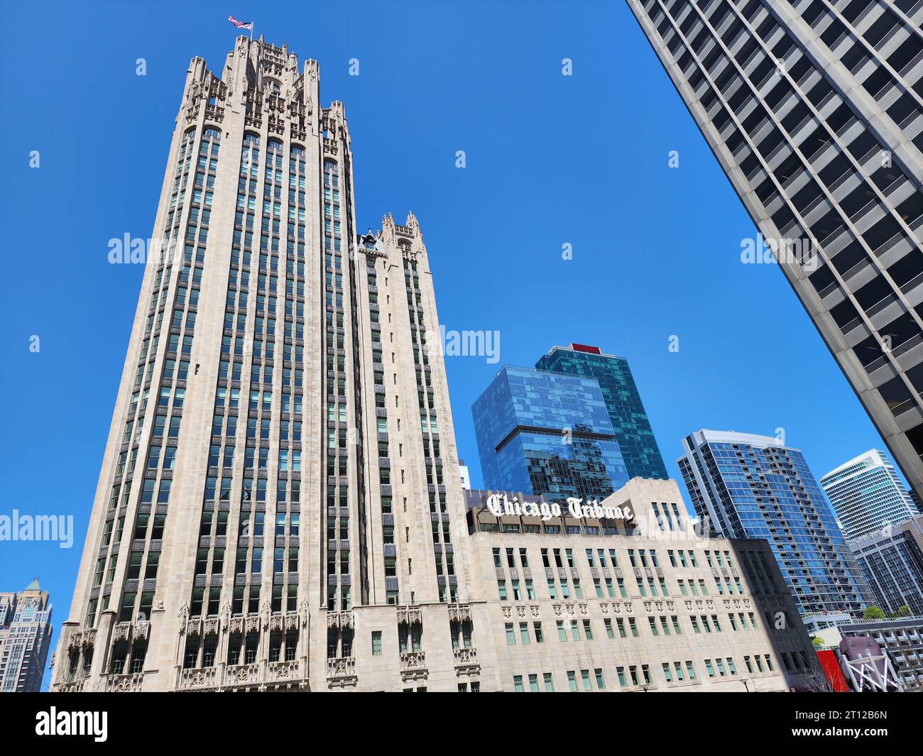 Chicago, USA - April 27, 2023: chicago tribune newspaper office ...