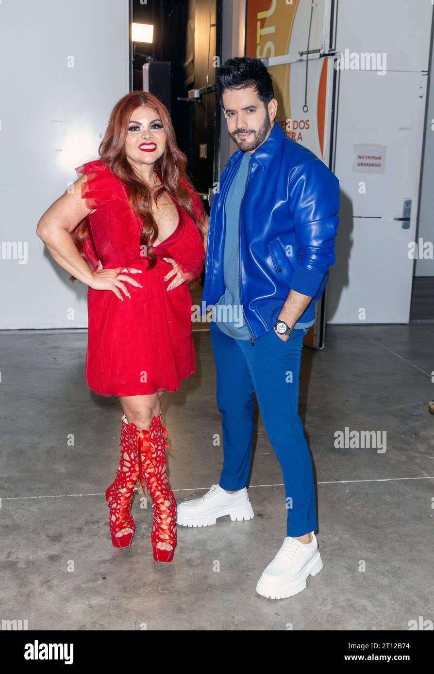 DORAL, FL-OCT 10: Singer Diveana and Singer Composer Manny Cruz are ...