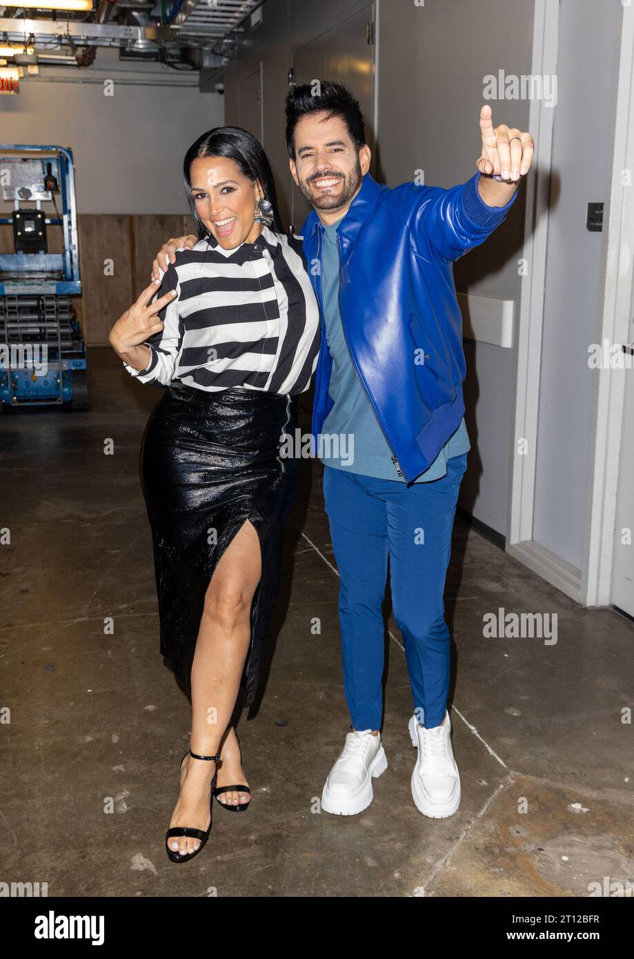 DORAL, FL-OCT 10: Actress Celines Toribio and singer, composer Manny ...