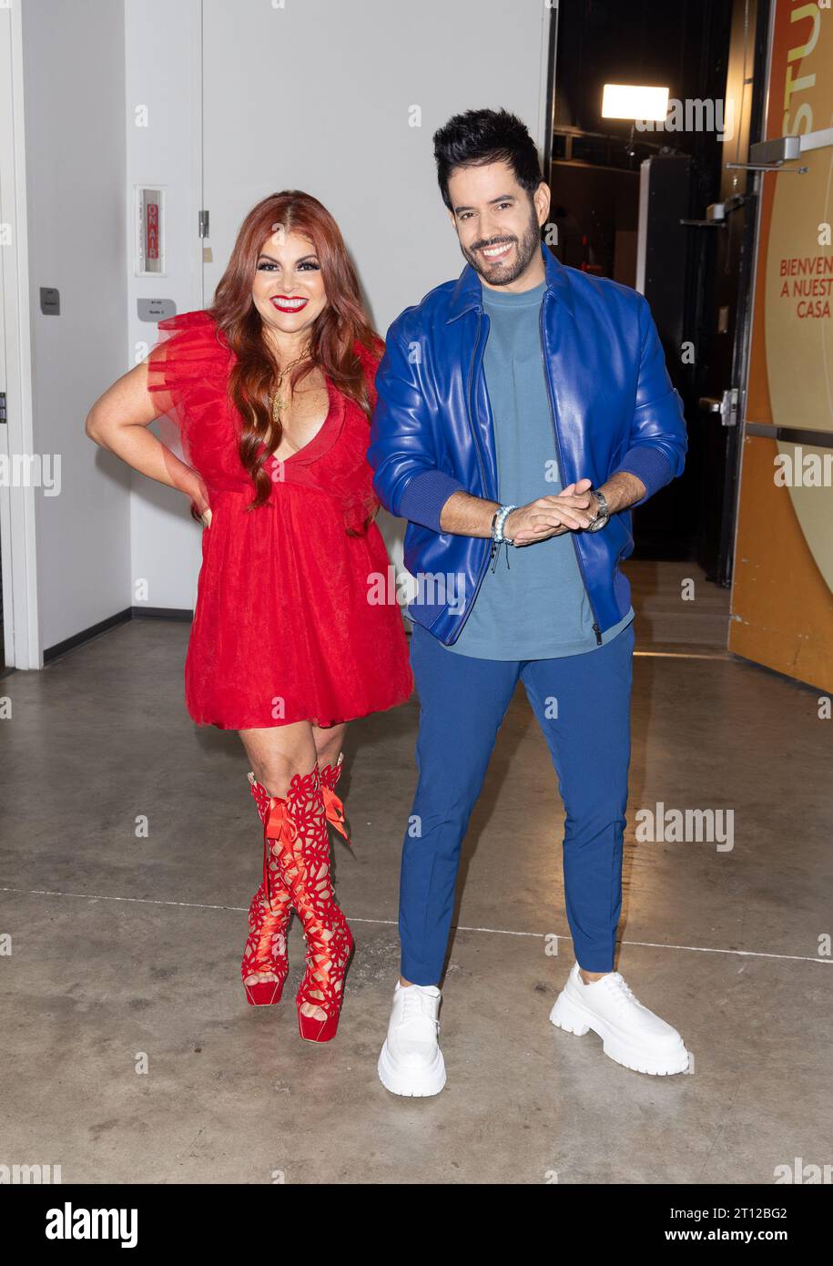 DORAL, FL-OCT 10: Singer Diveana and Singer Composer Manny Cruz are ...