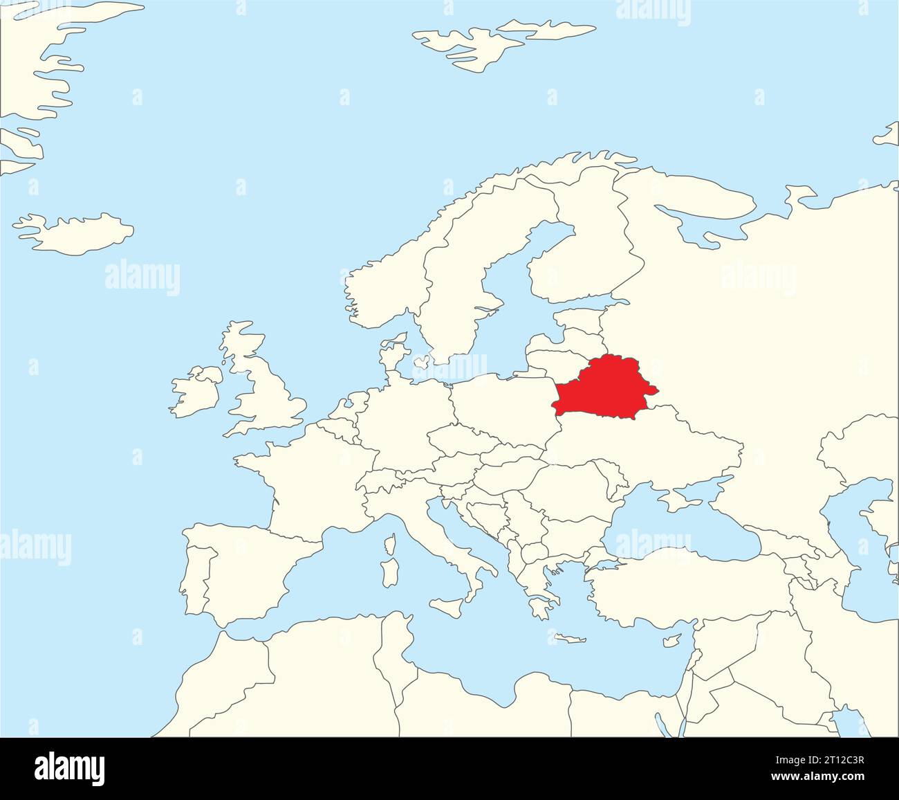 Location map of the REPUBLIC OF BELARUS, EUROPE Stock Vector Image ...