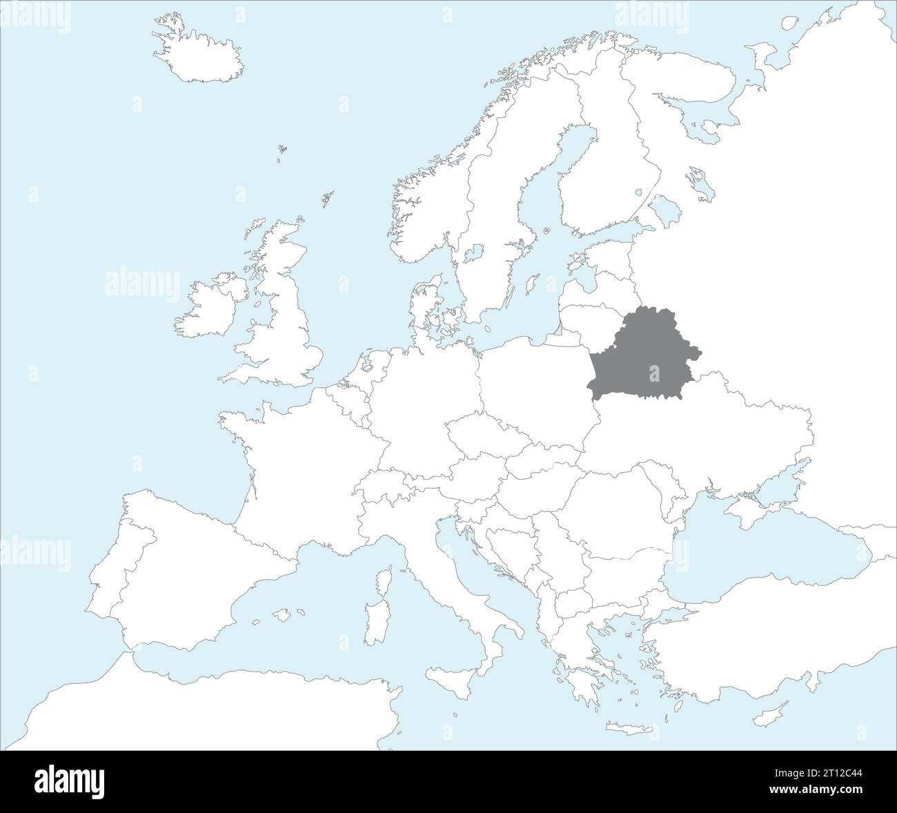 Location map of the REPUBLIC OF BELARUS, EUROPE Stock Vector Image ...